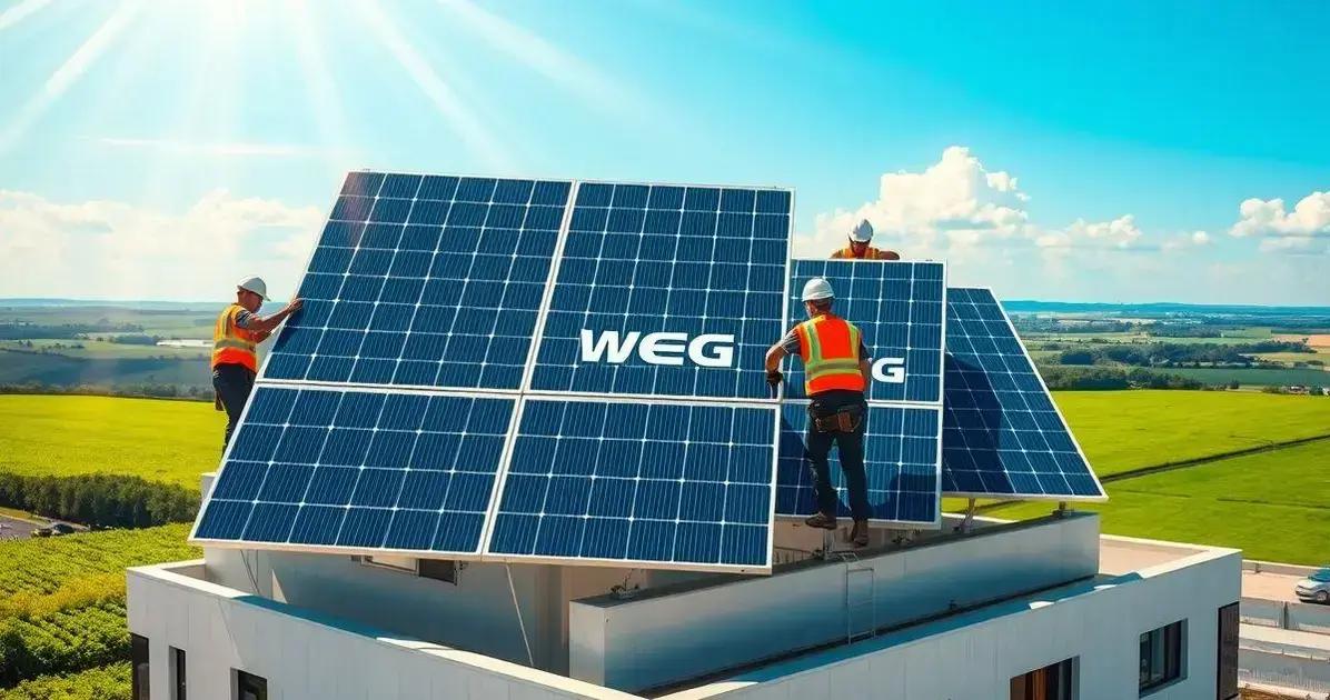 Placas Solares WEG: Inovação E Durabilidade Para Gerar Mais Energia